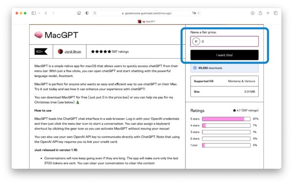 맥의 메뉴막대에서 빠르게 ChatGPT를 사용하는 방법: MacGPT[무료앱] | 플랜김